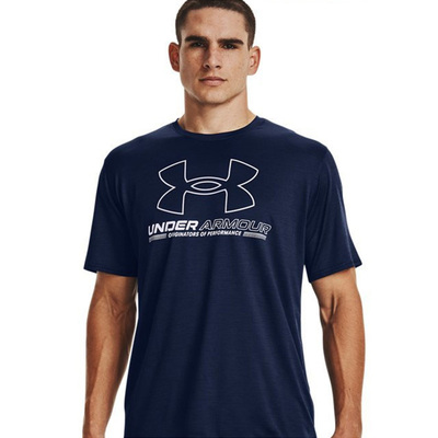 安德玛男子健身训练运动圆领短袖