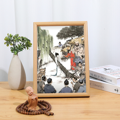 林黛玉倒拔垂杨柳搞笑水浒传恶搞学生生日礼物送男友相框挂画摆件