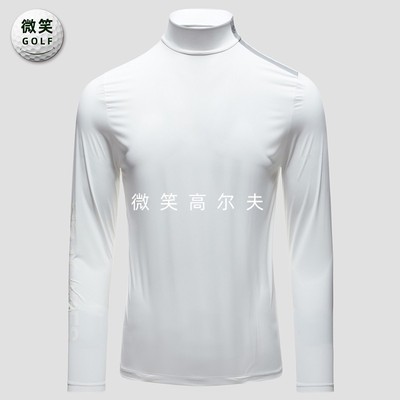 高尔夫男高领凉感运动打底T恤