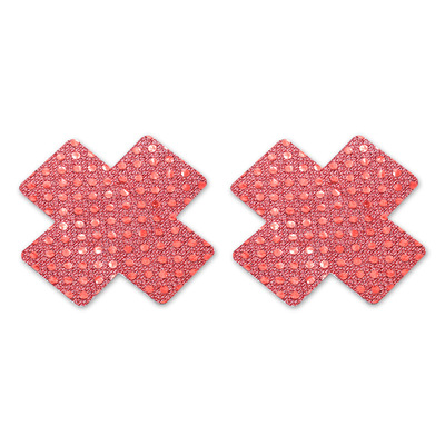 乳贴胸贴一次性亮片十字乳贴防走光防凸点乳贴镂空配饰夜店装饰