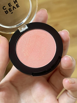 说它漂亮可能很多人意识不到revecen单色眼影腮红277西柚细闪珠光