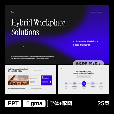 蓝色简约PPT模板Figma源文件