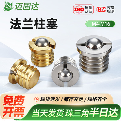 FBPJS不锈钢法兰型球头定位柱塞