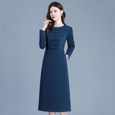 埃伦气质优雅过膝减龄长裙