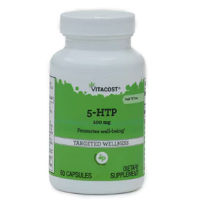 现货美国直采Vitacost 5-HTP 5htp 羟基色氨酸情绪睡眠营养补充剂
