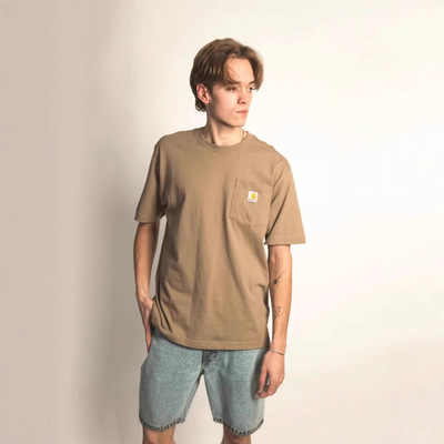 Cotton round neck short sleeved T-shirt base shirt men women