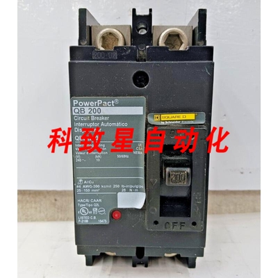 工业配件POWERPACT 200安培断路器2极240VACQBL22200