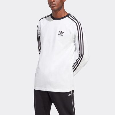 Adidas阿迪达斯三叶草男子运动休闲长袖T恤IA4879 IA4877