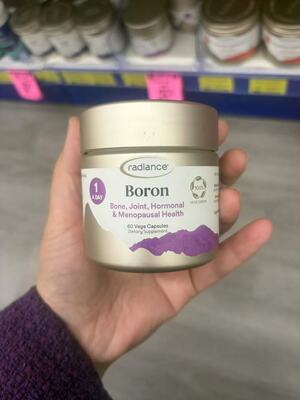 新西兰直邮Radiance Boron 硼元素女性更年期胶囊60粒