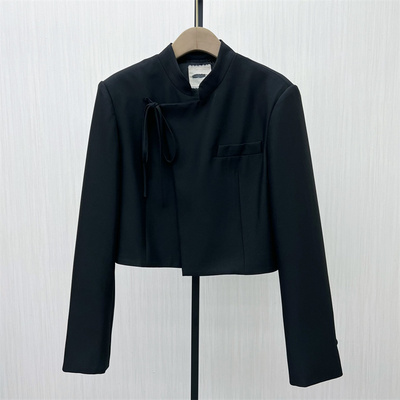 芭●2025秋季新品 西装外套女气质通勤设计感高腰短款小西服5658