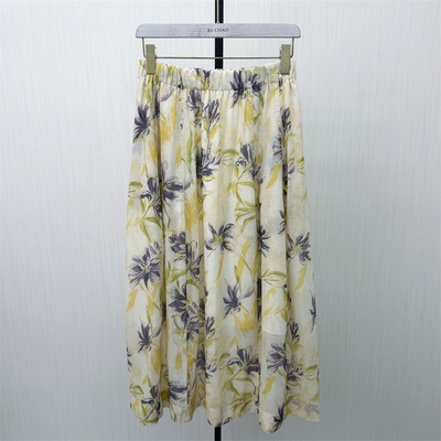 良月●2026夏季新品 碎花半身裙女小清新气质通勤显瘦a字长裙3302