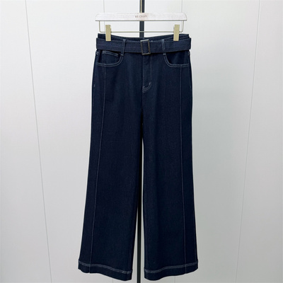 乂●2026秋季新品 阔腿牛仔裤女高腰显瘦宽松百搭休闲长裤3362