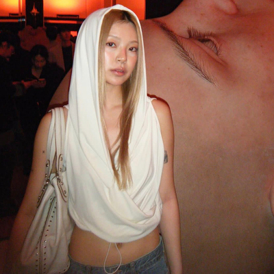 抽绳束腰短款连帽V领工装T恤