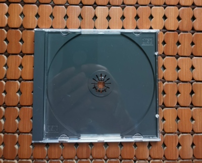 进口优质光盘单碟盒透明黑色中架