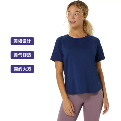Asics亚瑟士女运动透气短袖T恤