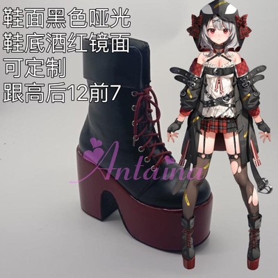 松糕厚底鞋日常亚光镜面cosplay