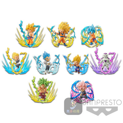 现货包邮 眼镜厂WCF龙珠超斗气场景Q版摆件孙悟空 布罗利 弗利萨