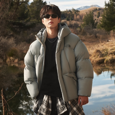 北面男女户外保暖鹅绒轻便羽绒服