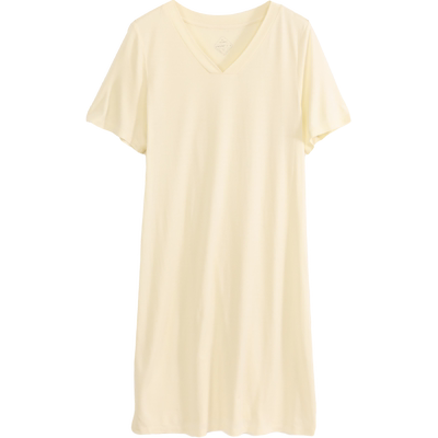 金三塔桑蚕丝丝针织v领睡裙