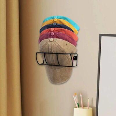 Baseball Caps Rack Versatile Simple Iron Compact Wall