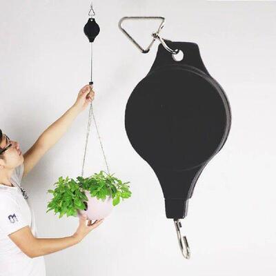 Telescopic Retractable Pulley Pull Down Hanger For Potted