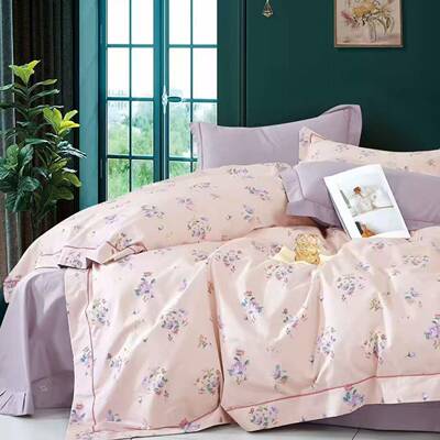 全棉铂金凯丽纯棉四件套裸睡轻奢风13376高密100纯棉长绒棉四件套