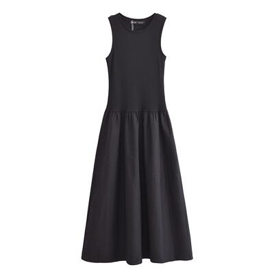 Women's Black Long Dresses 2025 Spring Sleeveless Elegant