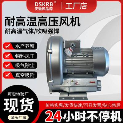 单段高压漩涡鼓风机2RB410A11吹吸高效曝气增氧环形漩涡气泵