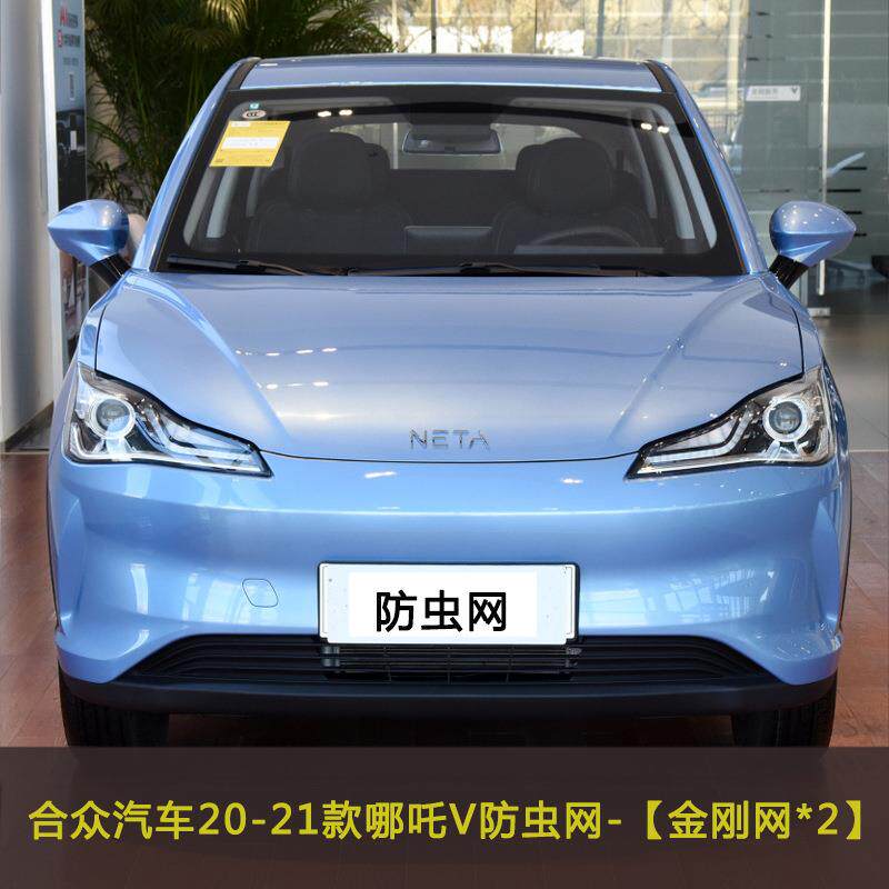 合众汽车20-21款哪吒V汽车防虫网水箱中网保护网车前脸挡杨棉防尘