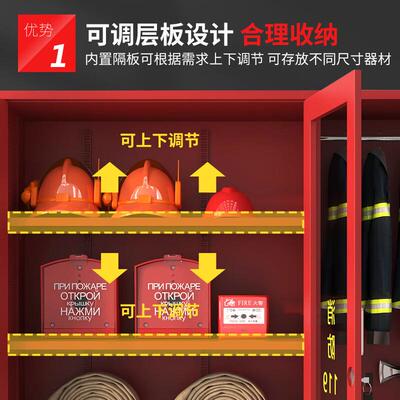微型消防站钢制消柜MW-XFG组合防式工地灭火器储物套消防器材全展