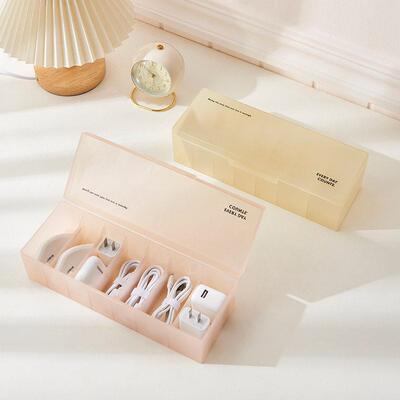 Cable organizer box, charging cable management tool, charger