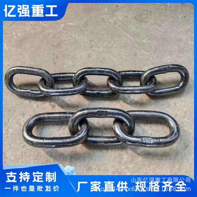铁链PCP圆环链吊装输送条矿用加粗锰钢条G80起重圆链环链加工