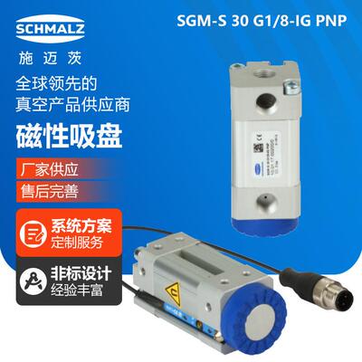 施迈茨磁性吸盘SGM-S30G1/8-IGPNP工业气动配件夹具真空真空快接