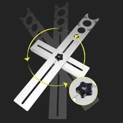 A6HD Punching Tool Tile Hole Locator Glass Ceramic Wall