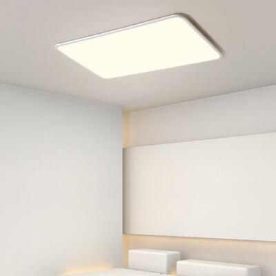 光吸顶灯谱客厅灯现代简约大灯TRL大厅主灯白色超全薄长方形中山