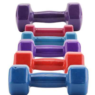 Dumbbells Vinyl Dumbells Set Home Fitness Exercise Ladies