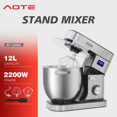 AOTE跨境欧规厨师机12L多功能大功率和面机搅拌机stand mixer