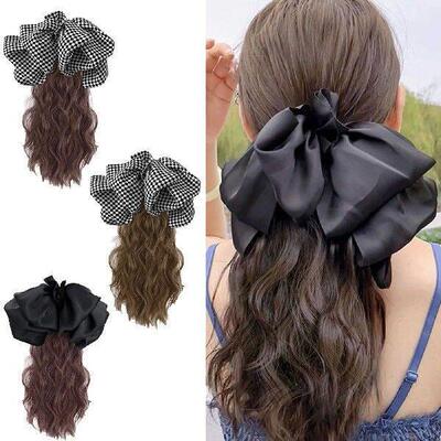 Curly Hair Ponytail Extensions with Smooth Surface And