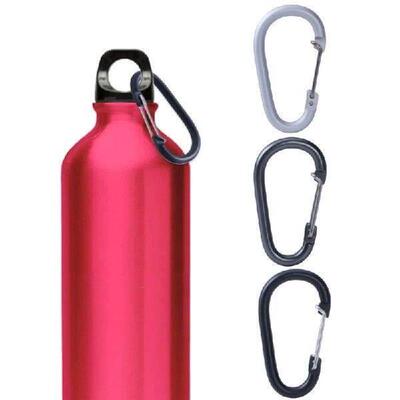 11UE 10Pcs D Carabiner Hook Set Aluminum Alloys Spring