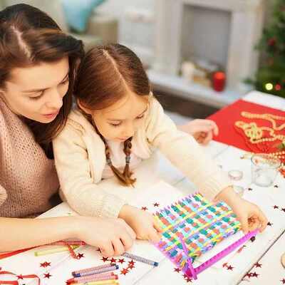192 Pcs Braided Rope Refill Pack Potholder Kits for Kids