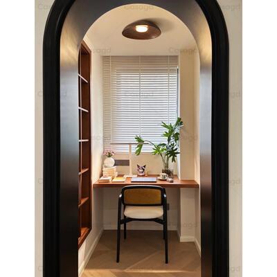 休闲走廊过道灯创意木纹入口大厅灯覆古风格阳台天花板灯Casagd