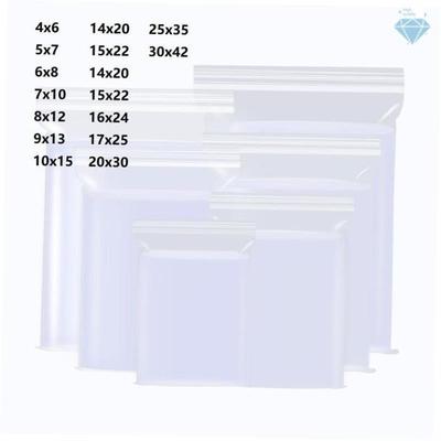 Zip Lock Plastic Bags Transparent Packaging Poly Ziplock Bag