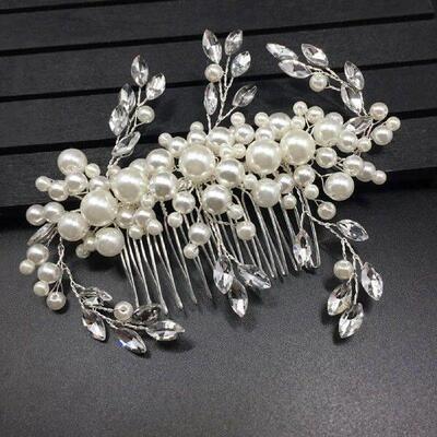 Bridal Handmade Alloy Hair Comb Luxurious Alloy Hair