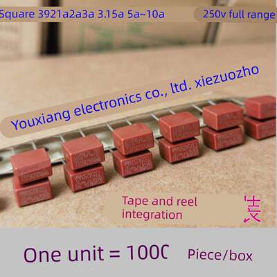 392方块保险丝TE5慢溶T1A T2A T3.15A 5A 6.3A 8A10A15A散/编250V