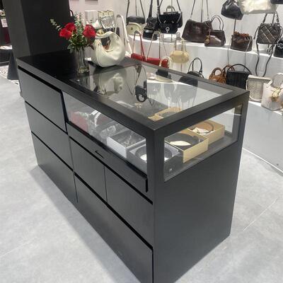 SJN服装店中岛桌网红展示台储物柜烤漆装饰柜摆件展台陈列展示桌