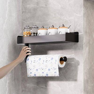 厨收jnd03-TP纳架纸巾免打孔浴室卫生间挂式洗漱壁台洗手间房毛架