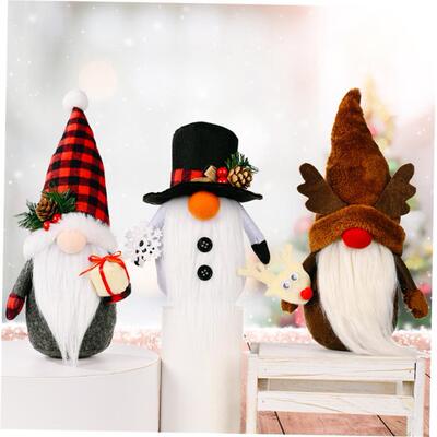 faroot Christmas Decorations Faceless Santa Clause Doll