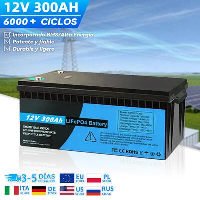 Batería 12V 300Ah LiFePO4 para Energía Solar 280ah