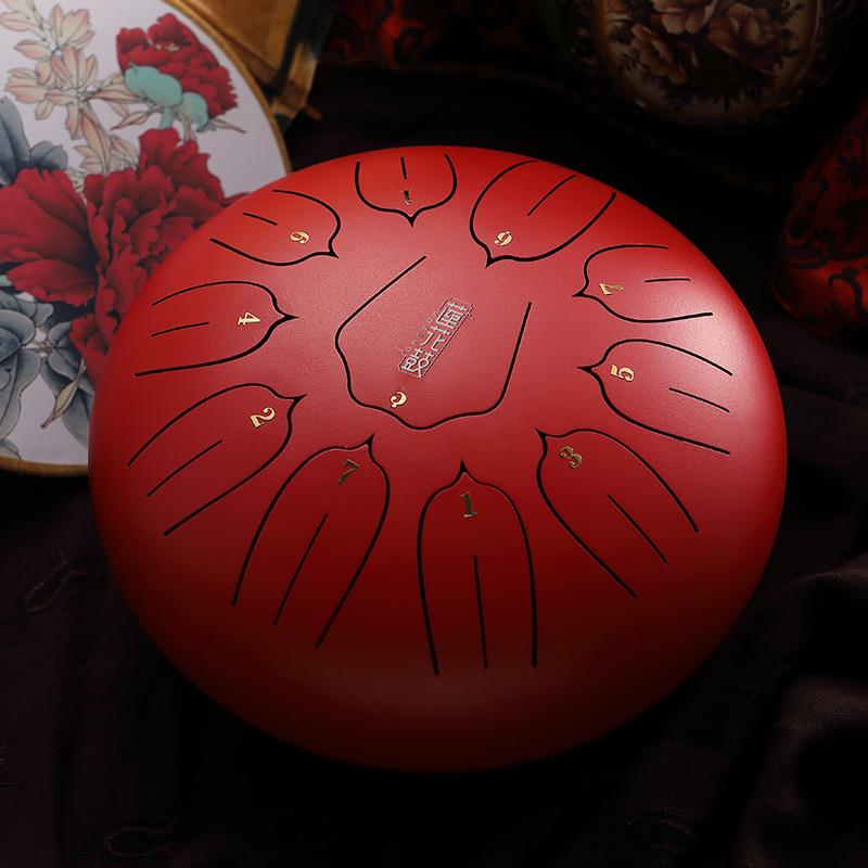 高档空灵鼓莲花色空业鼓手碟鼓12寸10寸1级1音初学儿童华蜀演奏专