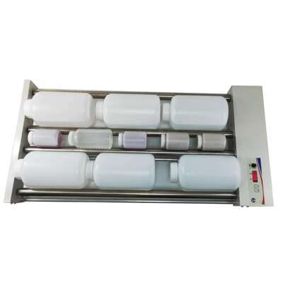 大载量特氟龙涂料熟化机低粘度液体滚筒混匀仪HTR-4DHL 滚轴混合